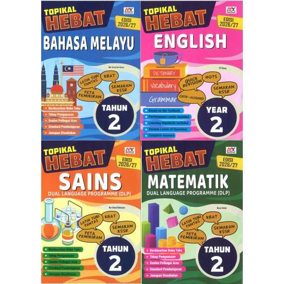 TAHUN 2 TOPIKAL HEBAT EDISI 2026/27 — B.Melayu ⁓ English ⁓ Matematik ...