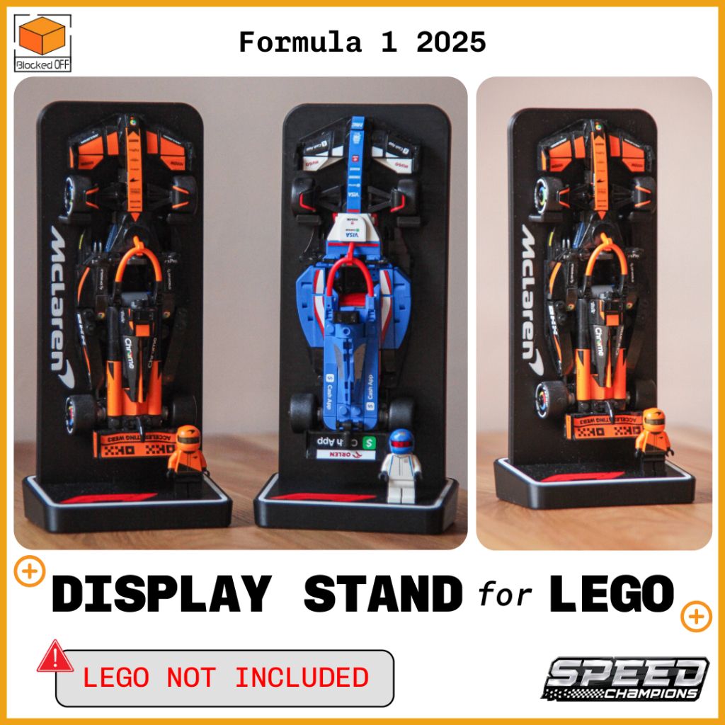 Display Stand for Lego Speed Champions F1 2025 (vertical) | Shopee Malaysia