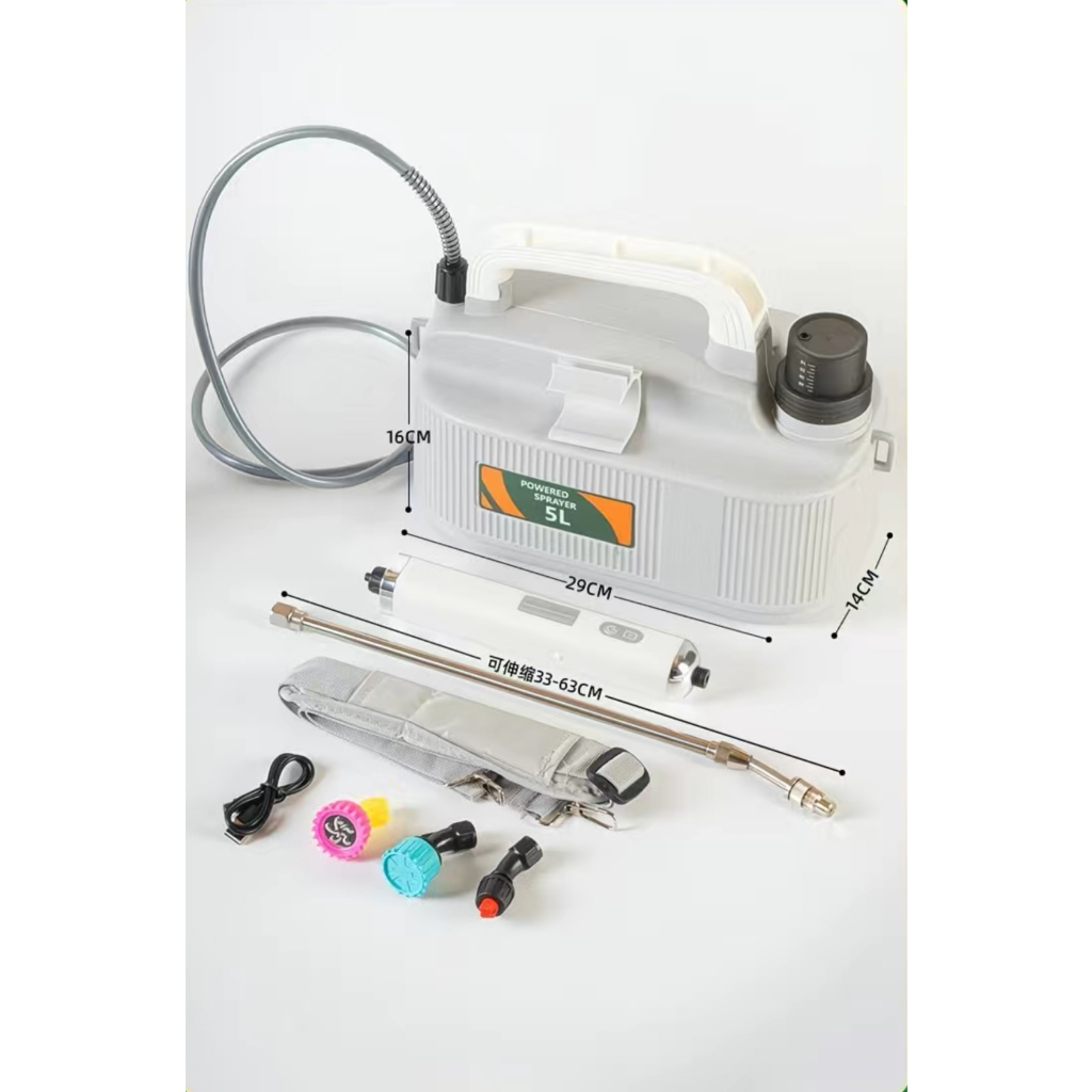 KEELAT Knapsack Sprayer 5L Mini Cordless Knapsack Sprayer Pump Spray ...