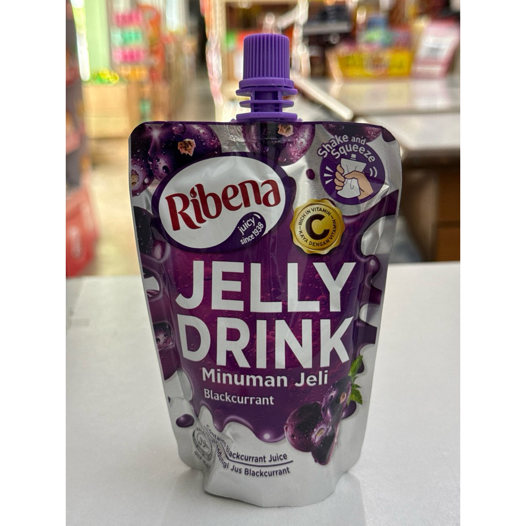 [160ml] Ribena Jelly Drink Minuman Jeli Blackcurrant Halal | Shopee ...