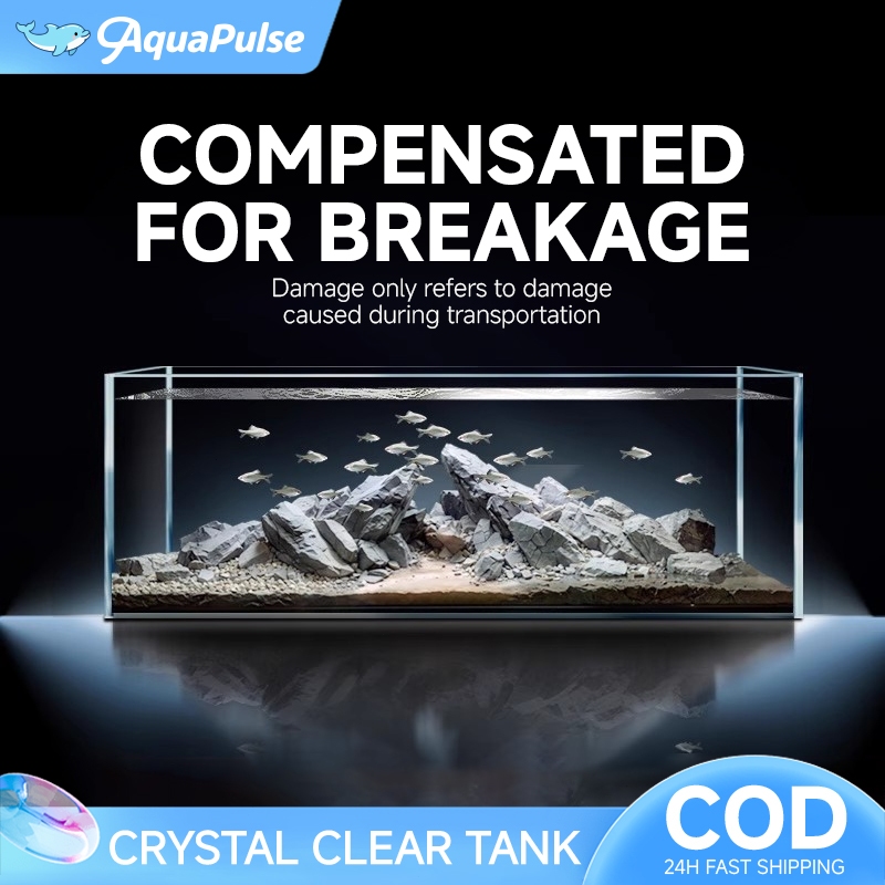 Crystal Clear Tank Aquarium CC Tank Aquascape,360° Panoramic Fish Tank ...