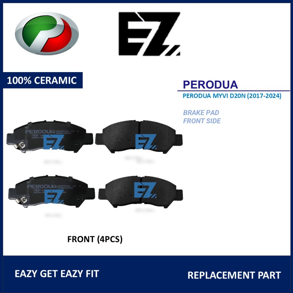 04465-20R01 - FRONT BRAKE PAD PERODUA MYVI D20N M800 2017-2025 | Shopee ...