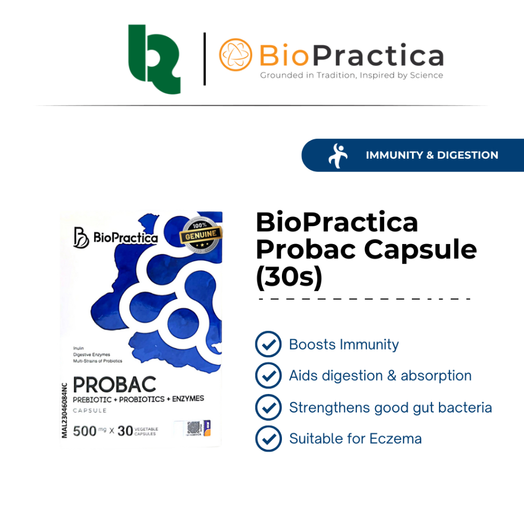 Biopractica Probac Capsule (30s) | Prebiotics, Probiotics & Enzymes ...