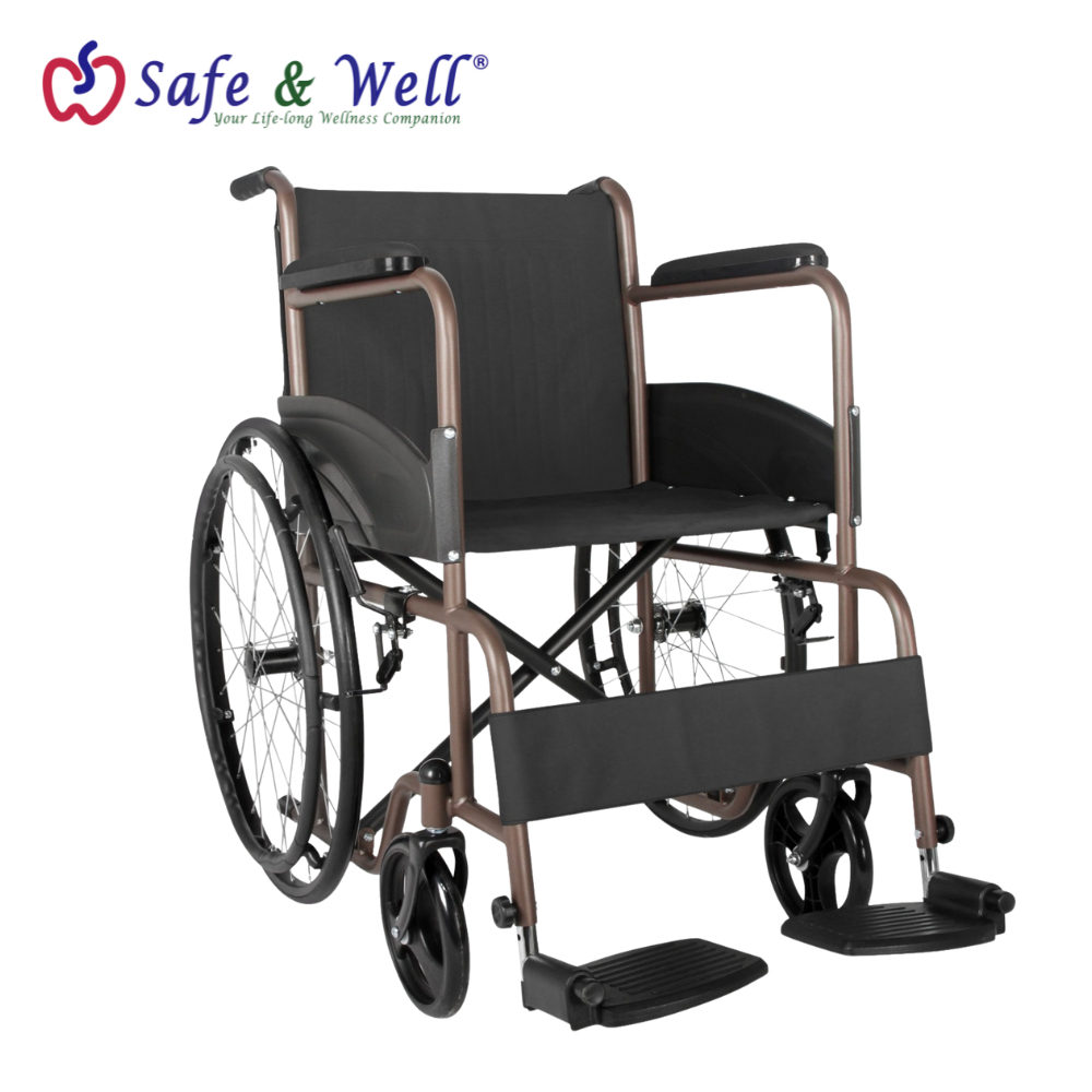 HOPKIN STD STEEL WHEELCHAIR POWDER COATED GREY | Shopee Malaysia