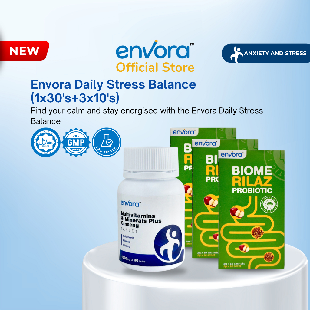 Envora Daily Stress Balance (1x30's+3x10's) | Shopee Malaysia