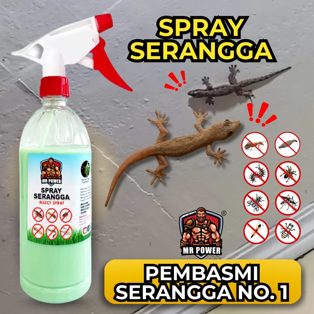 MR Power Insect Repellent Spray Cicak Lizard Lipas Lipan Anai-Anai Anti ...