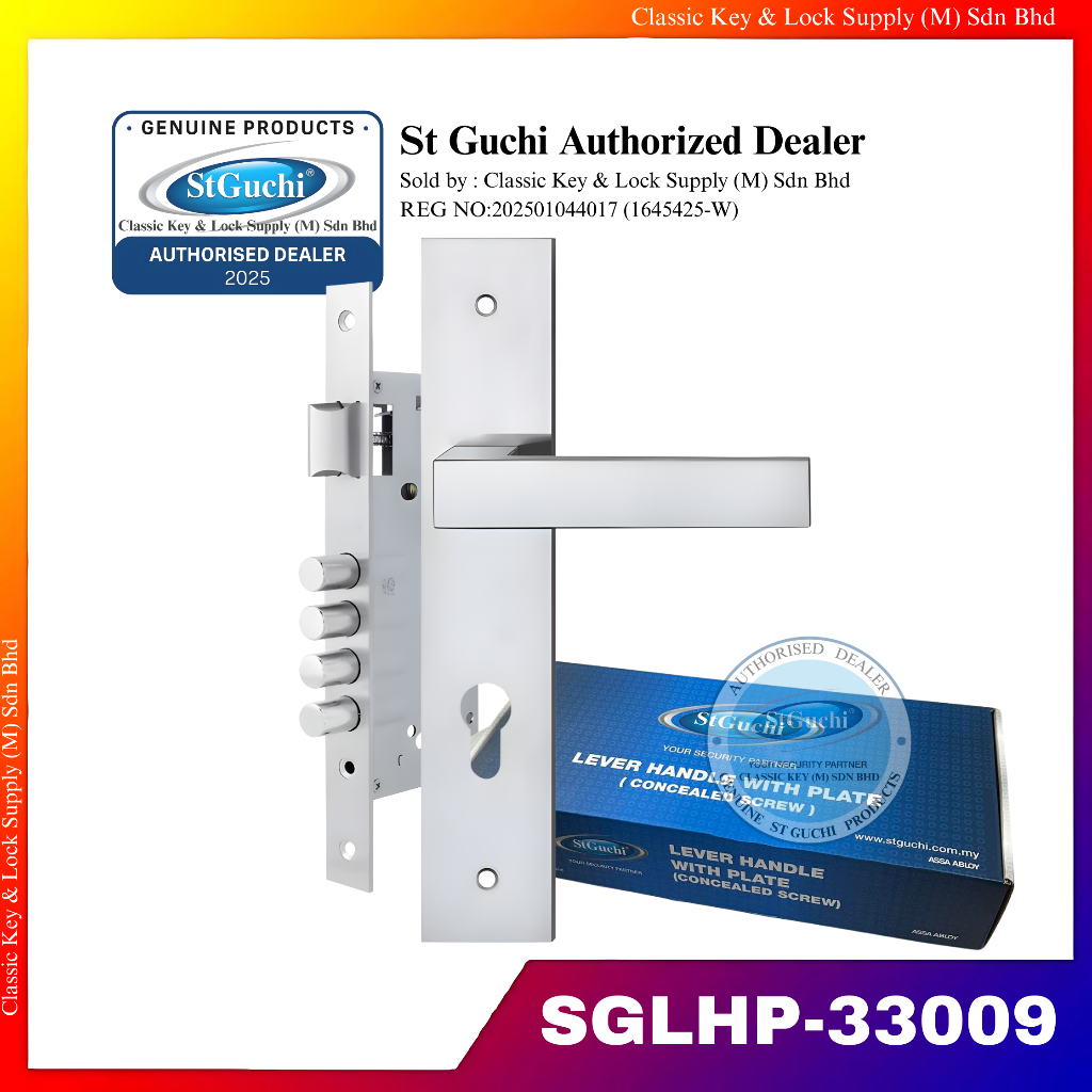 St Guchi mortise door lock lever handle SGLHP-33009 SIRIM Approved ...