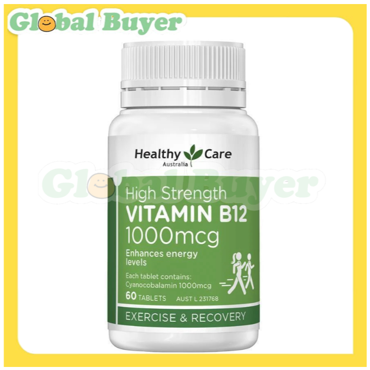 Healthy Care High Strength Vitamin B12 1000mcg 60 Tablets ** EXP:08/ ...