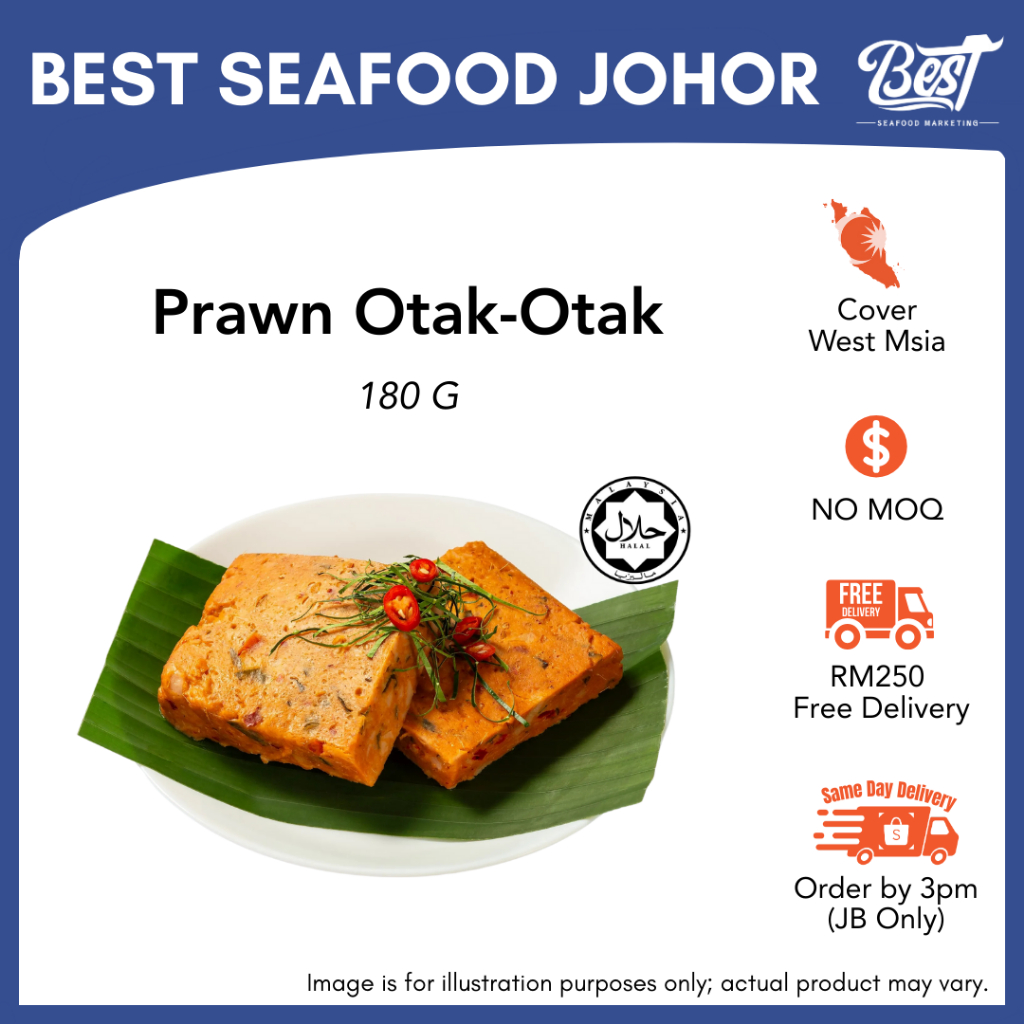 [WHOLESALE] Prawn Otak-Otak 180g 虾肉乌达 | 麻坡乌达 Muar Otak Otak | Best ...