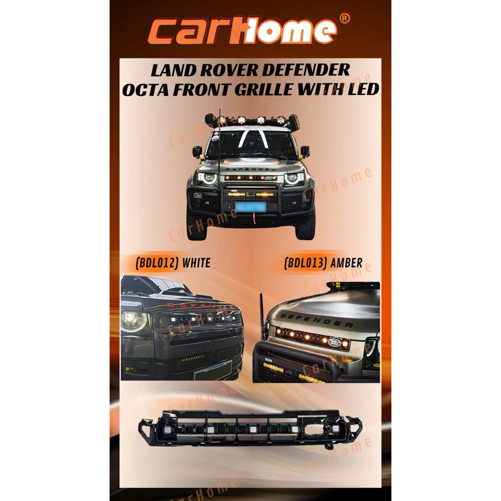 LAND ROVER DEFENDER octa led front grill (new design) good quality w ...