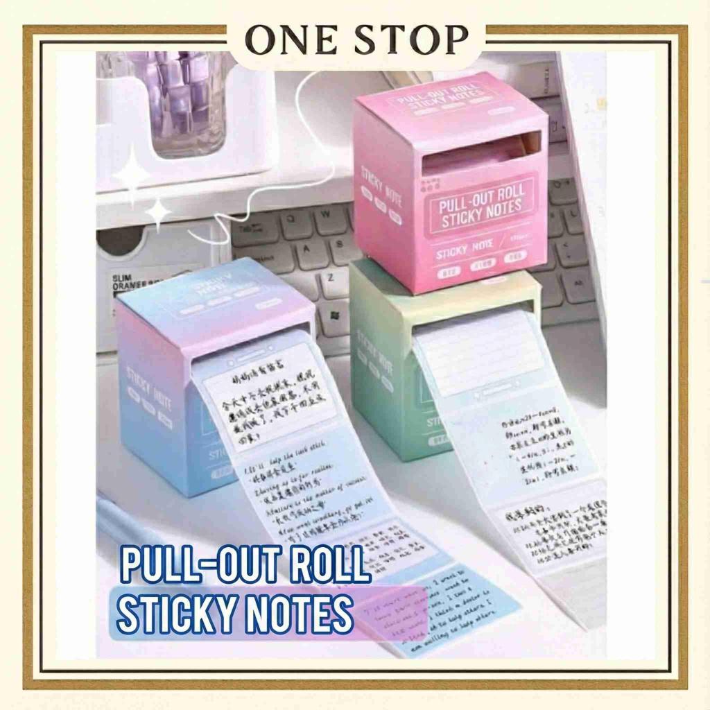 Sticky Notes Roll 256 Sheets Pastel Gradient for Journaling Students ...