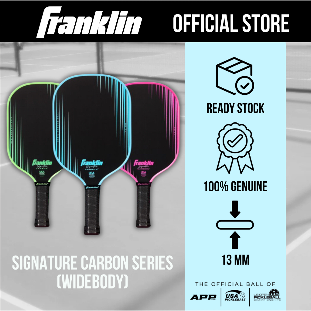Franklin Signature Carbon Pickleball Paddle Widebody | Shopee Malaysia