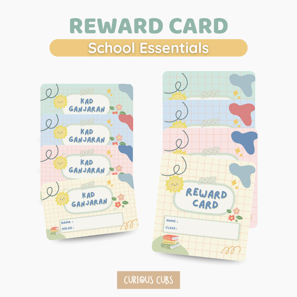 Reward Card for Students (Upgraded) | Teacher Reward System ...