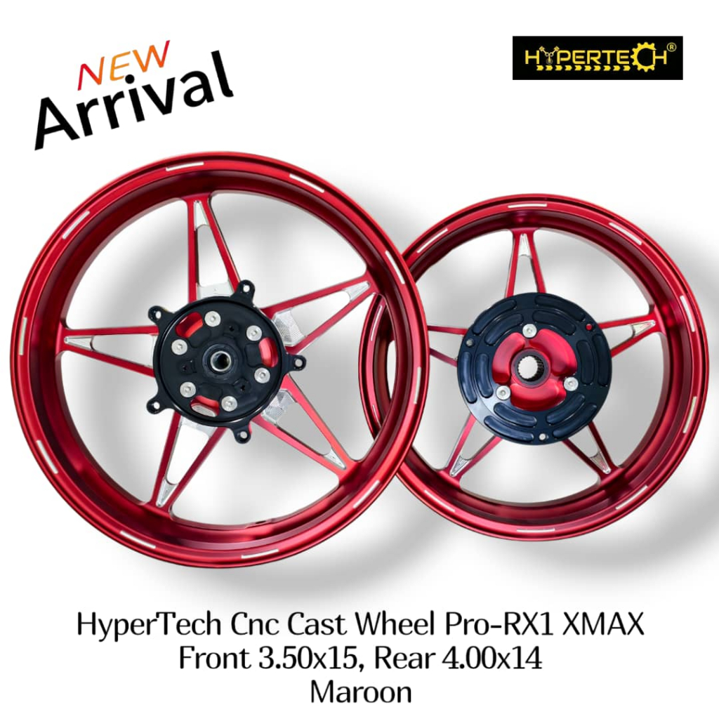 HyperTech PRO-RX1 Cnc Cast Wheel XMAX Size : F 3:5x15” R 4.0x14” SPORT ...