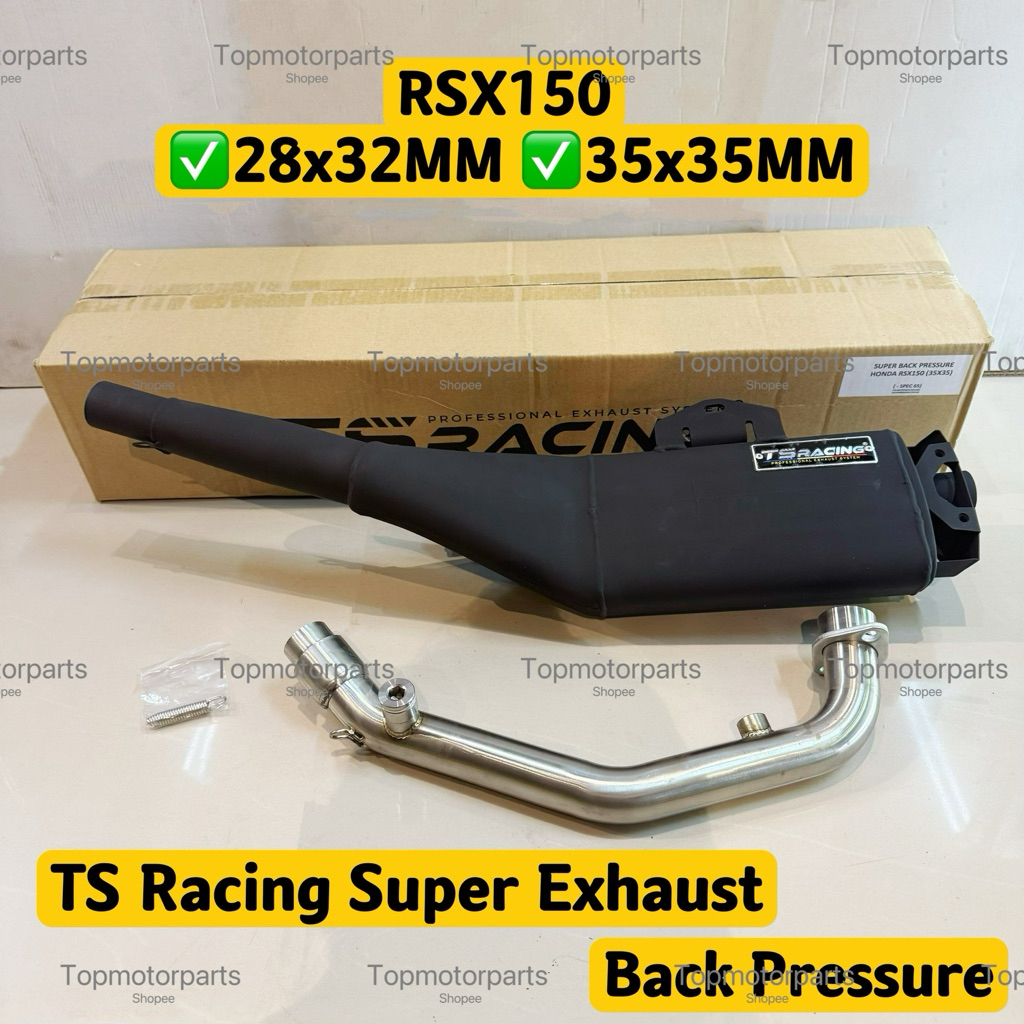 TS Racing Super Exhaust Back Pressure RSX150 28x32MM / 35x35MM STD ...