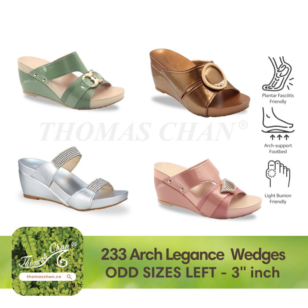 [THOMAS CHAN] Women Arch-legance Series 3”inch Orthotic Wedges III [ODD ...