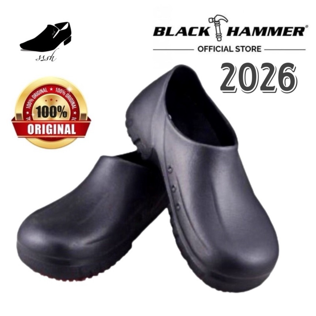[ READY STOCK ! ] Black Hammer Black Safety Clogs (NO STEEL TOE) BHC ...
