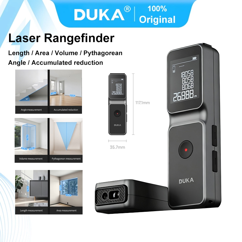 Xiaomi DUKA LSA Laser Rangefinder Real Time Measurement Digital High ...