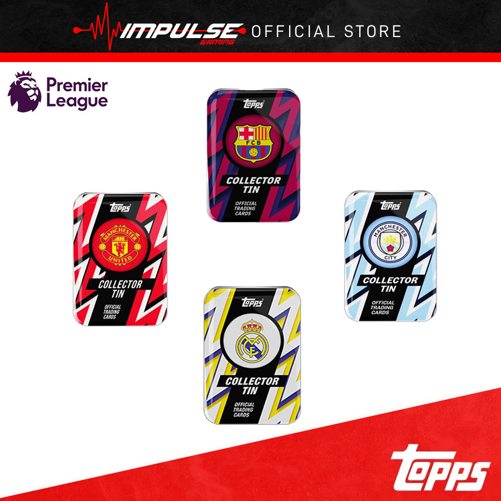 Topps TCG Premier League Collector Tin 2026 Team Box Manchester City ...