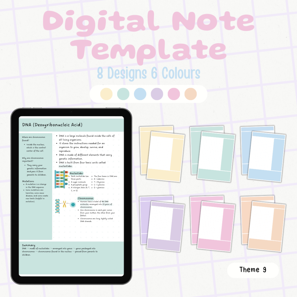 (PDF) Digital Note Paper Templates Notetaking for goodnotes notability ...