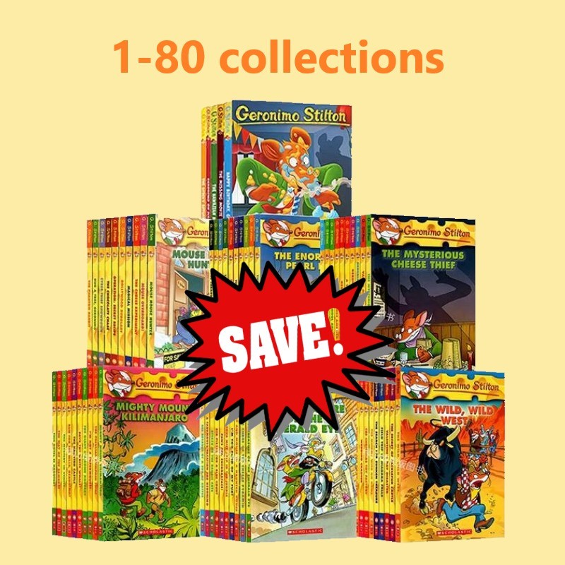 🔥Geronimo🔥GERO🔥Stilton 🔥Colored all pages 10 books per set kids Library ...