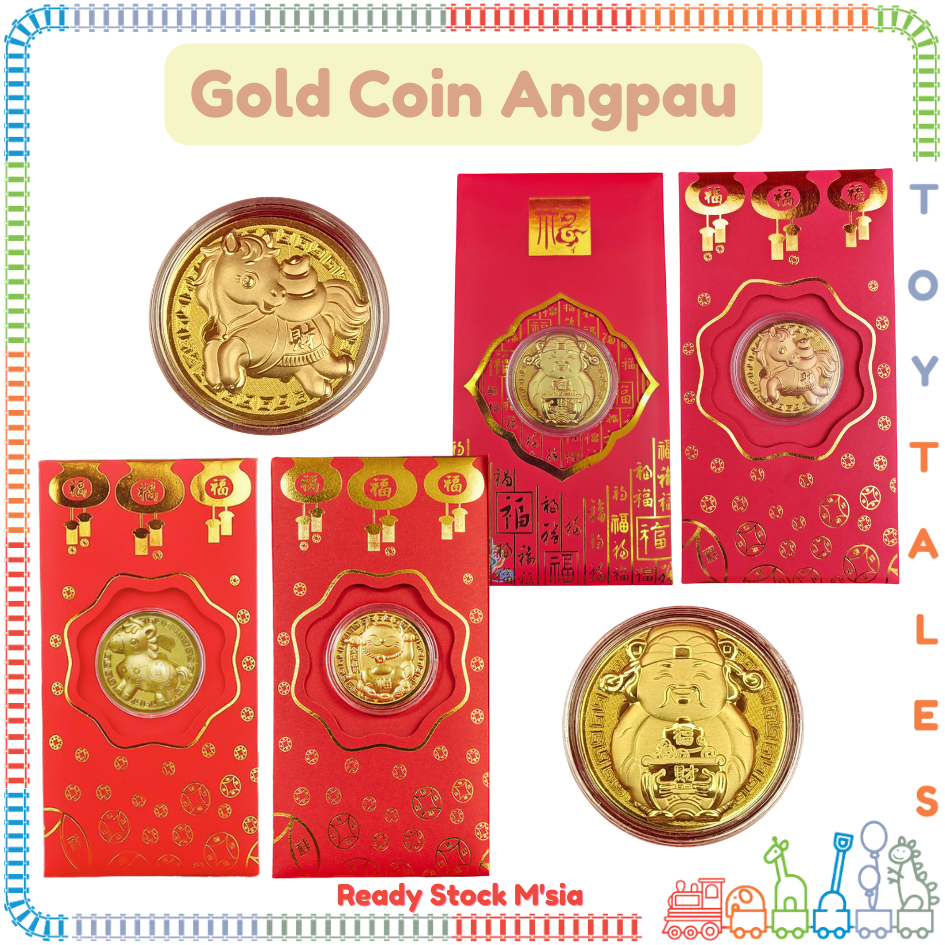 ToyTales 🍭 ANGPAU 紅包封 2026 [ 马年 ] 金币 红包 HORSE YEAR | CNY Gold Coin ...