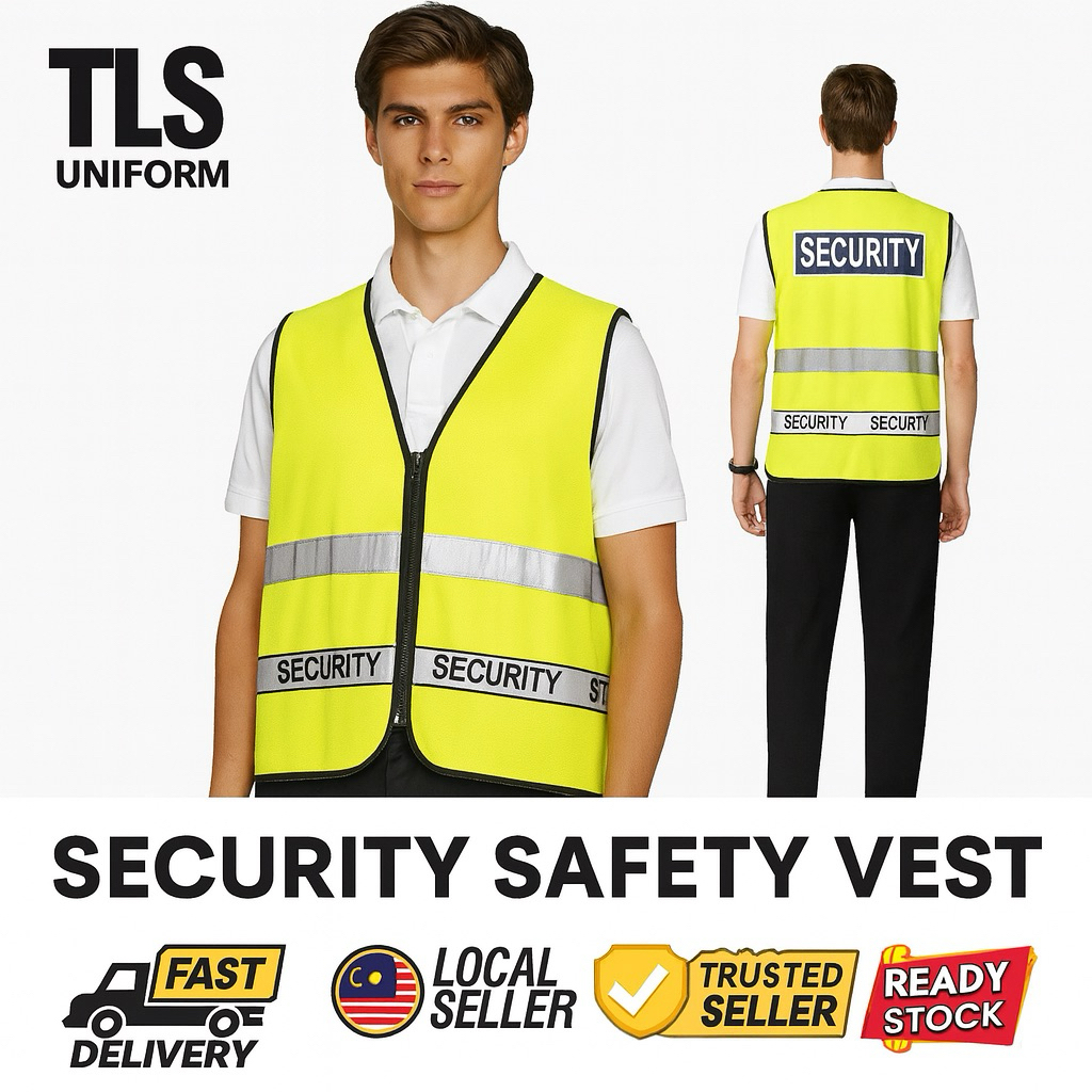 Security Safety Vest / Reflective High Visibility Vest / Zipper Safety ...