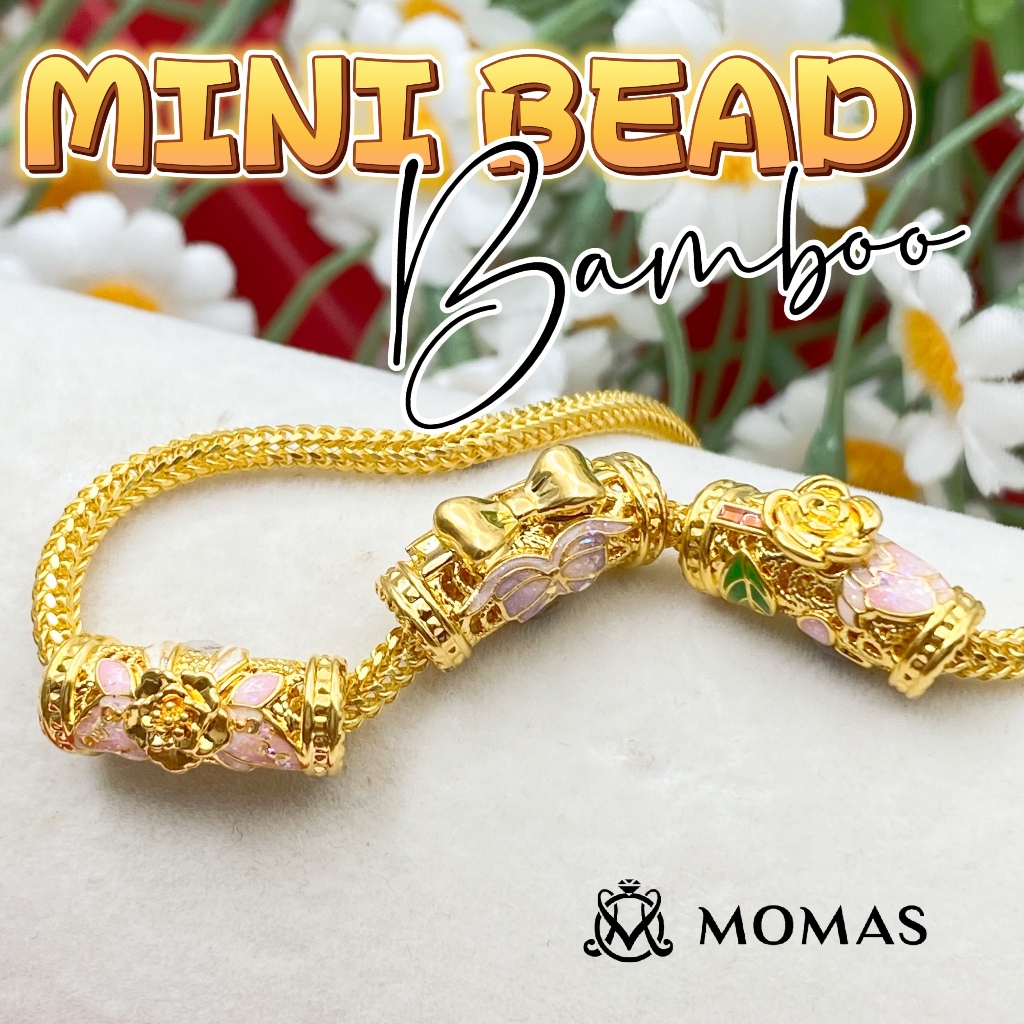 MOMAS Mini Bead Bamboo Bajet 5D Emas 916 Beads Alphabets 3D Bead Enamel ...