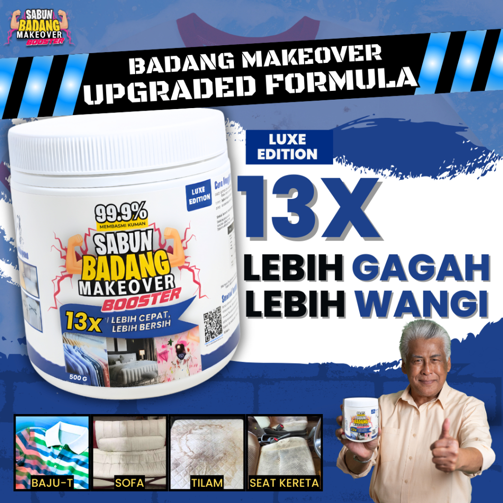 Sabun Badang Makeover Luxe Edition 500g Bersih Cepat Berkesan Sesuai ...
