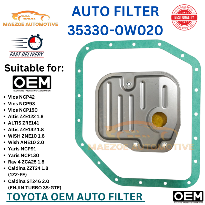 Toyota Auto Transmission Filter With Gasket For Vios Altis Yaris Wish ...