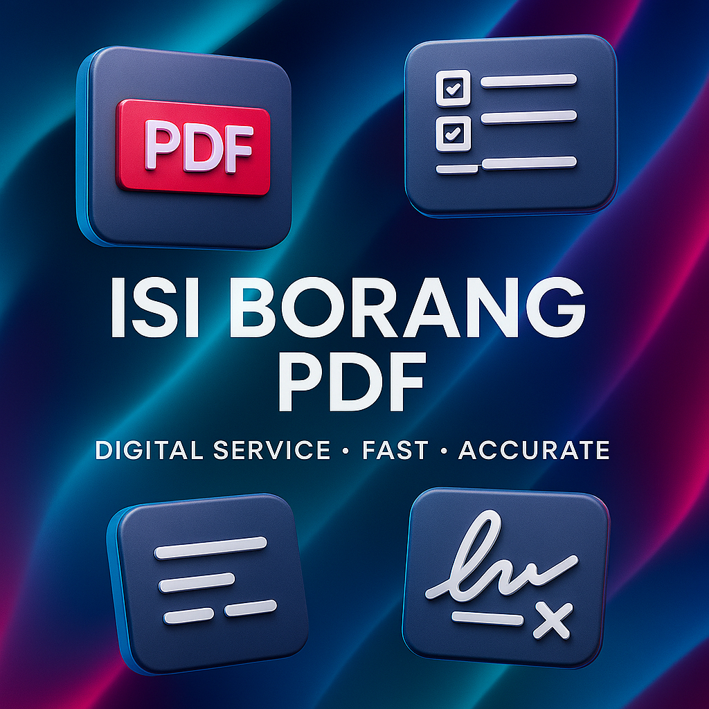 Servis Isi Borang PDF | PDF Form Filling Service | Shopee Malaysia
