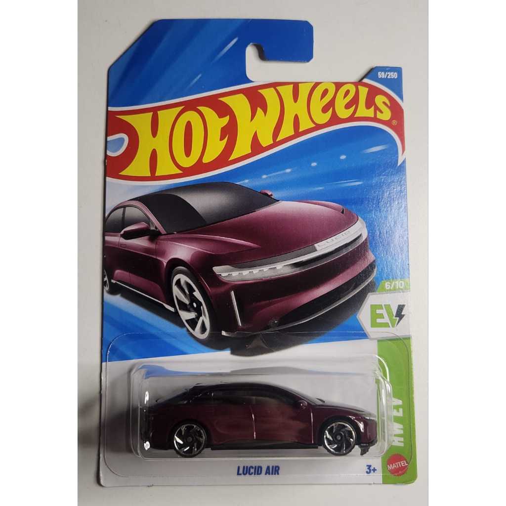 Hot Wheels Lucid Air Red Long Card | Shopee Malaysia