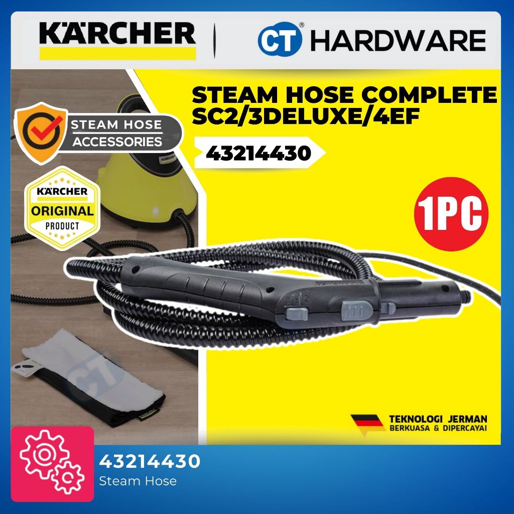 Karcher 43214430 Steam Hose Complete for SC2 Deluxe / SC3 Deluxe / SC4 ...