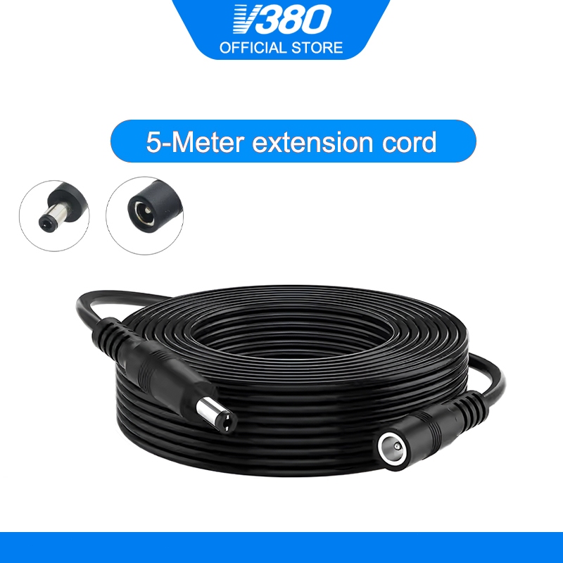 V380 Pro DC Power Extension Cable Jack Socket To Male Plug For CCTV ...
