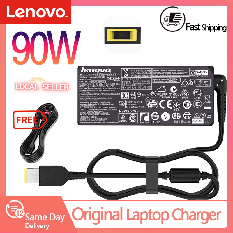 90W Original LENOVO 20V 4.5A charger for Lenovo ThinkPad X1 Carbon All ...