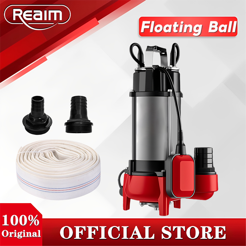 REAIM Cutting Pump Sewage Electric Auto Submersible Pump Stainless ...