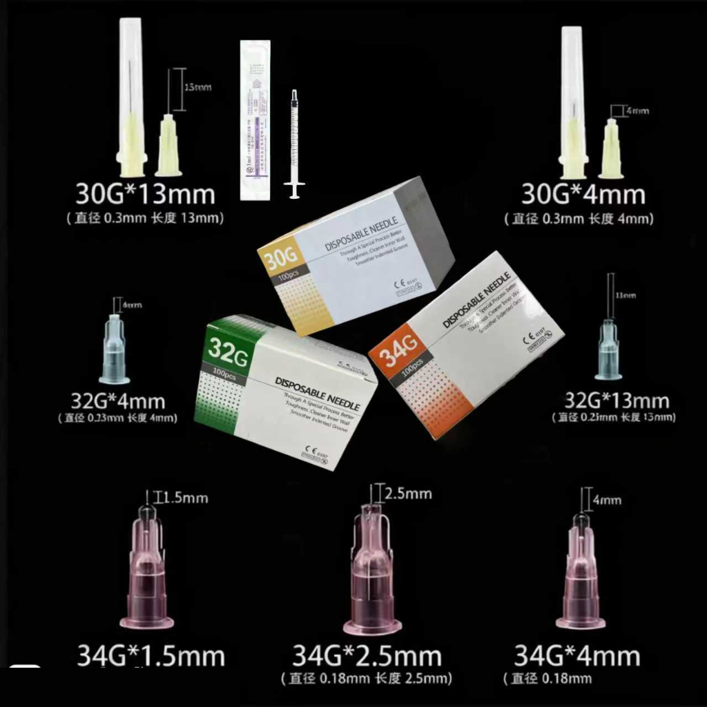 10/100pcs 34G 32G 30G Disposable Needle individually package used 1ml ...