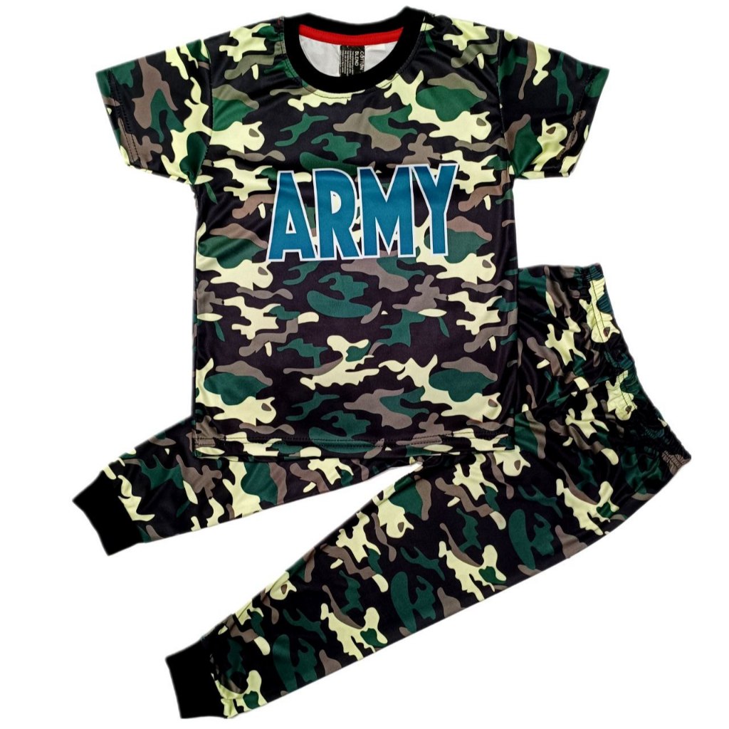 Baju Askar Budak Lelaki Set 1-5 Tahun Unisex Paskal Bomba Army Airforce ...