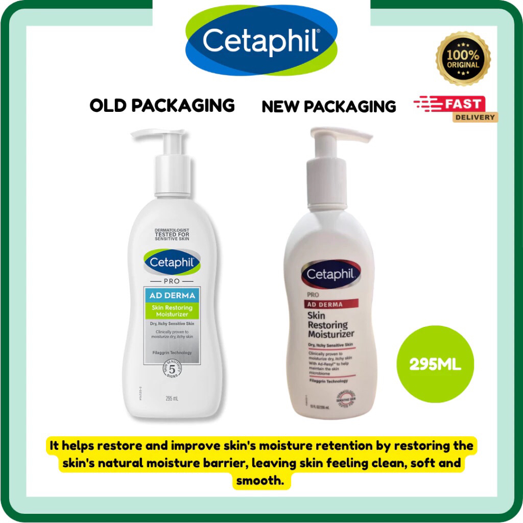 Cetaphil PRO AD Derma Skin Restoring Moisturizer 295ml | Shopee Malaysia