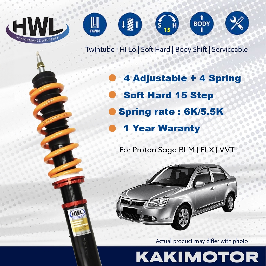 HWL ST-1 Suspensi Boleh Laras - Proton Saga BLM/FLX | Shopee Malaysia