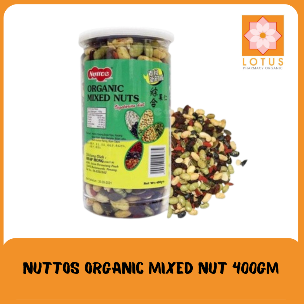 LOTUS PHARMACY- Nuttos Organic Mixed Nut 360g | Shopee Malaysia