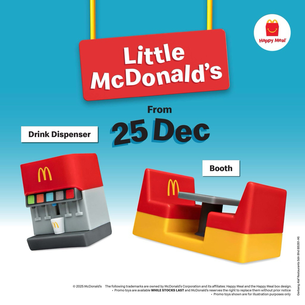 (Ready Stock) McDonald's happy meal little mcdonalds blind box toys ...