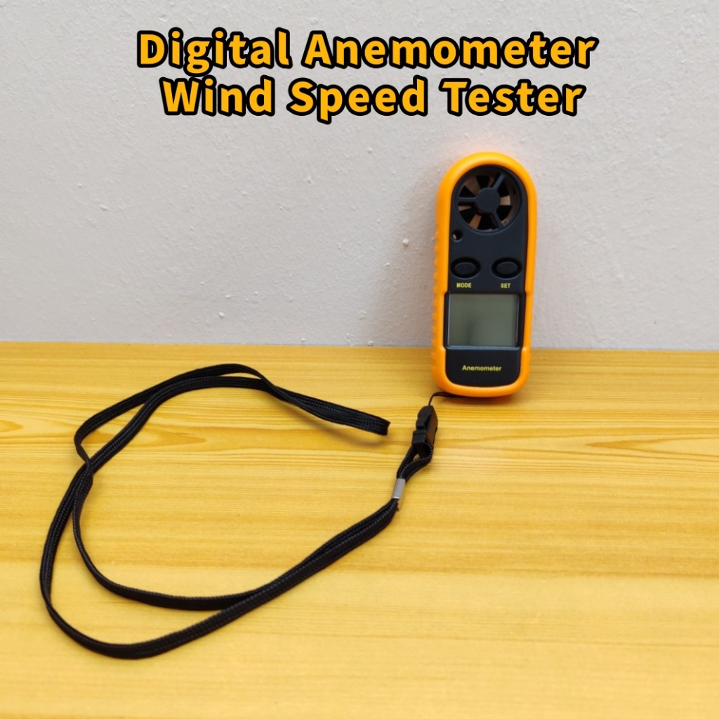 Mini Digital Anemometer Wind Speed Meter Air Flow Velocity Tester For ...