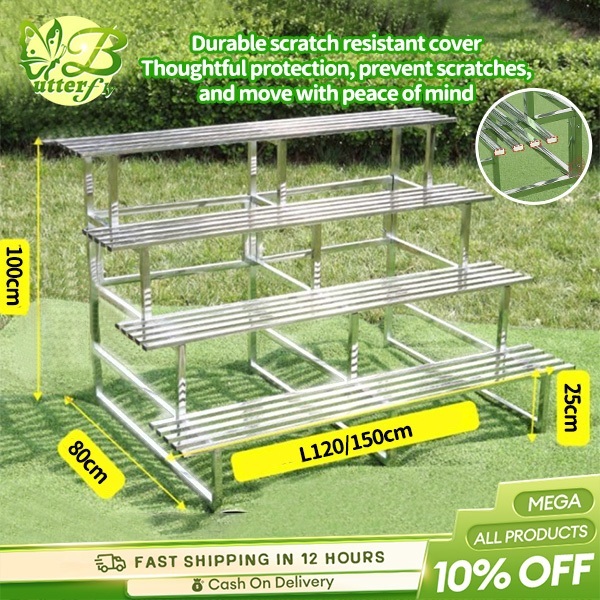 🔥Ready Stock🔥304 Stainless Steel Flower Rack/Rak Pokok Bunga Outdoor ...