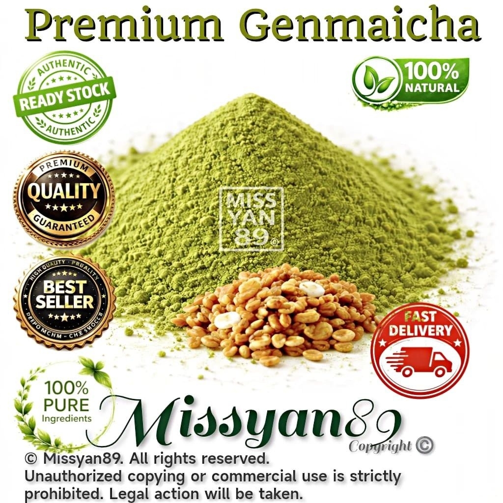 Premium Japan Genmai Matcha Powder の玄米抹茶粉 | Genmaicha Sencha Green Tea ...