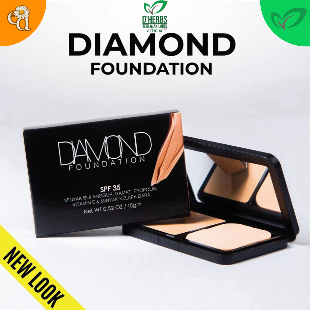 DHERBS Set Jimat Diamond Foundation SPF35 | Shopee Malaysia