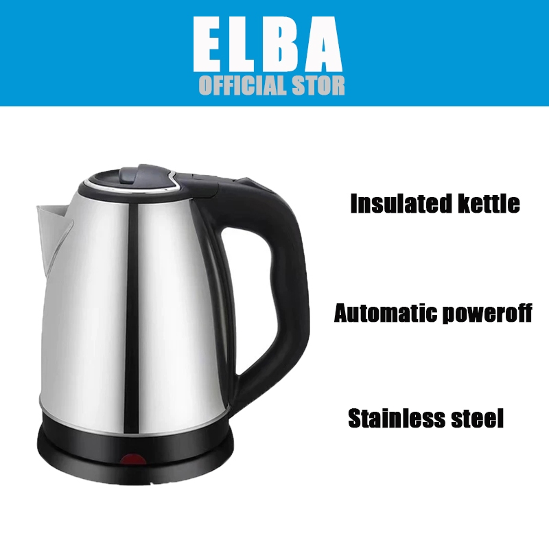 ELBA Electric Kettle 2L Stainless Steel Kettle Electic Heater Kettle ...