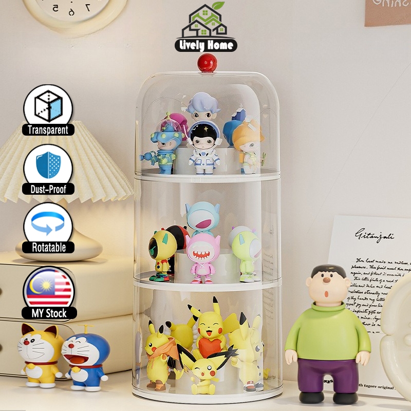 MY Stoxk 360° Rotating Blind Box Display Stand Popmart Display Box ...