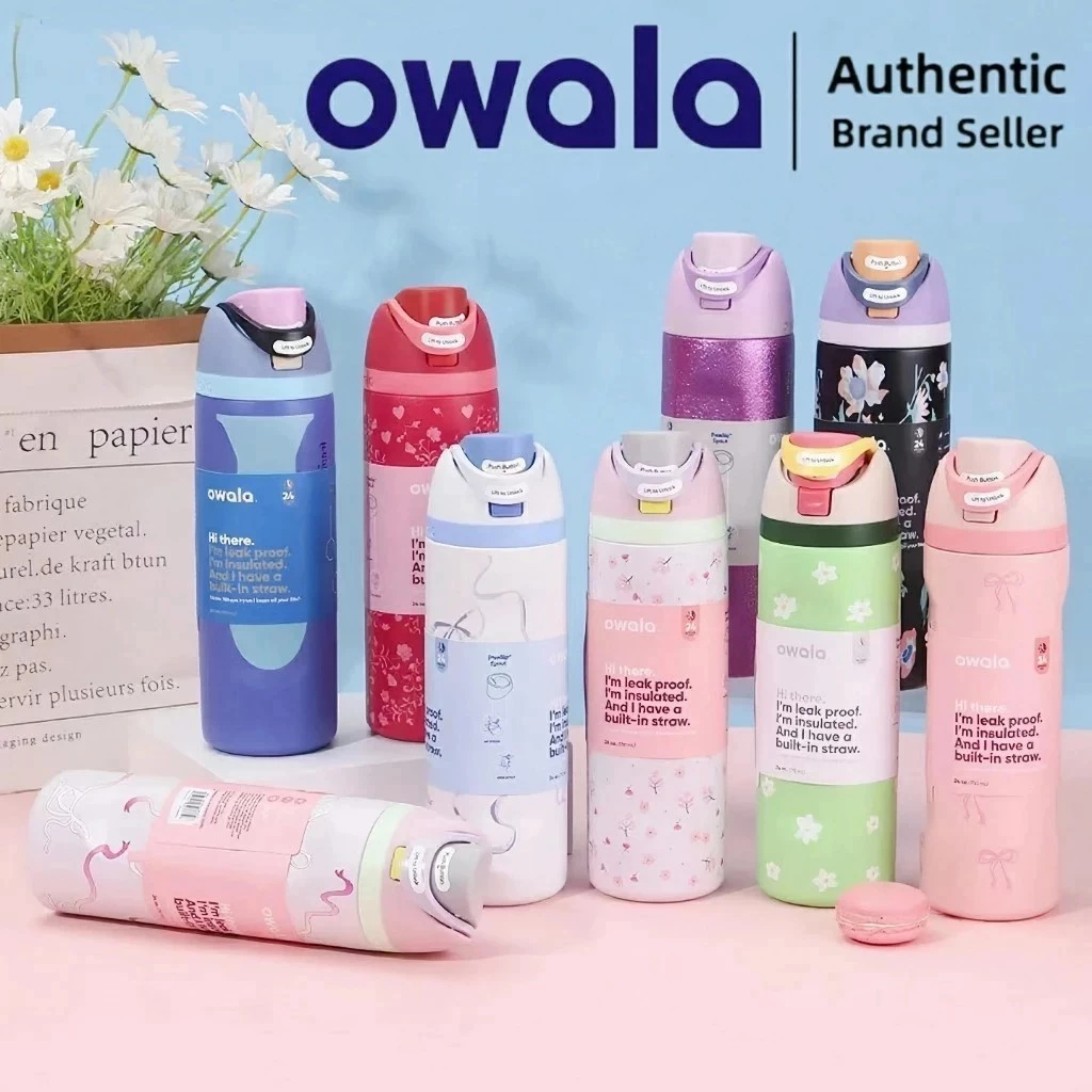 Owala FreeSip Stainless Steel Water Bottle 710ml/945ml - Water Bottle ...