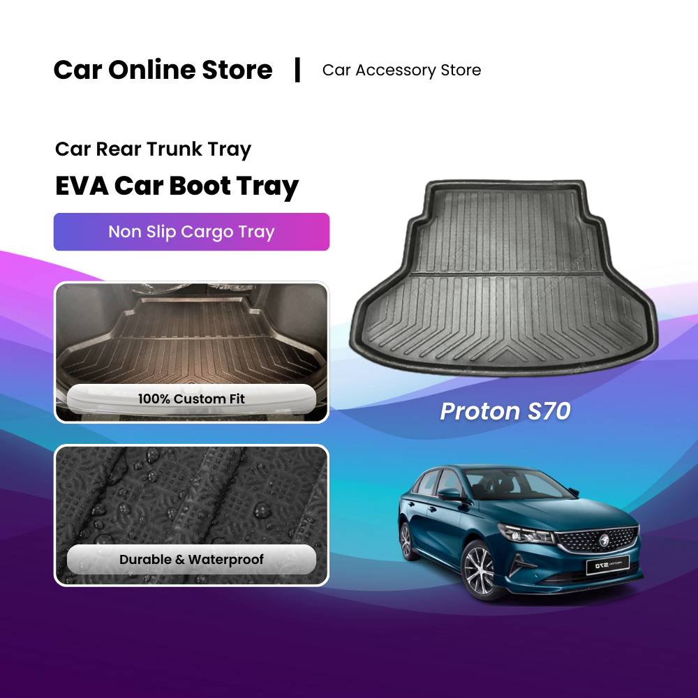 Car Boot Tray FOR PROTON S70 2023-PRESENT EVA Copolymer Trunk Tray ...